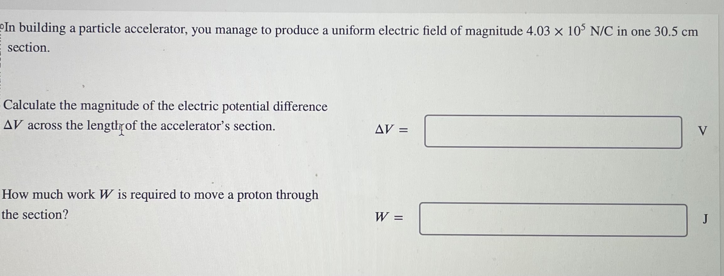 Solved In building a particle accelerator, you manage to | Chegg.com