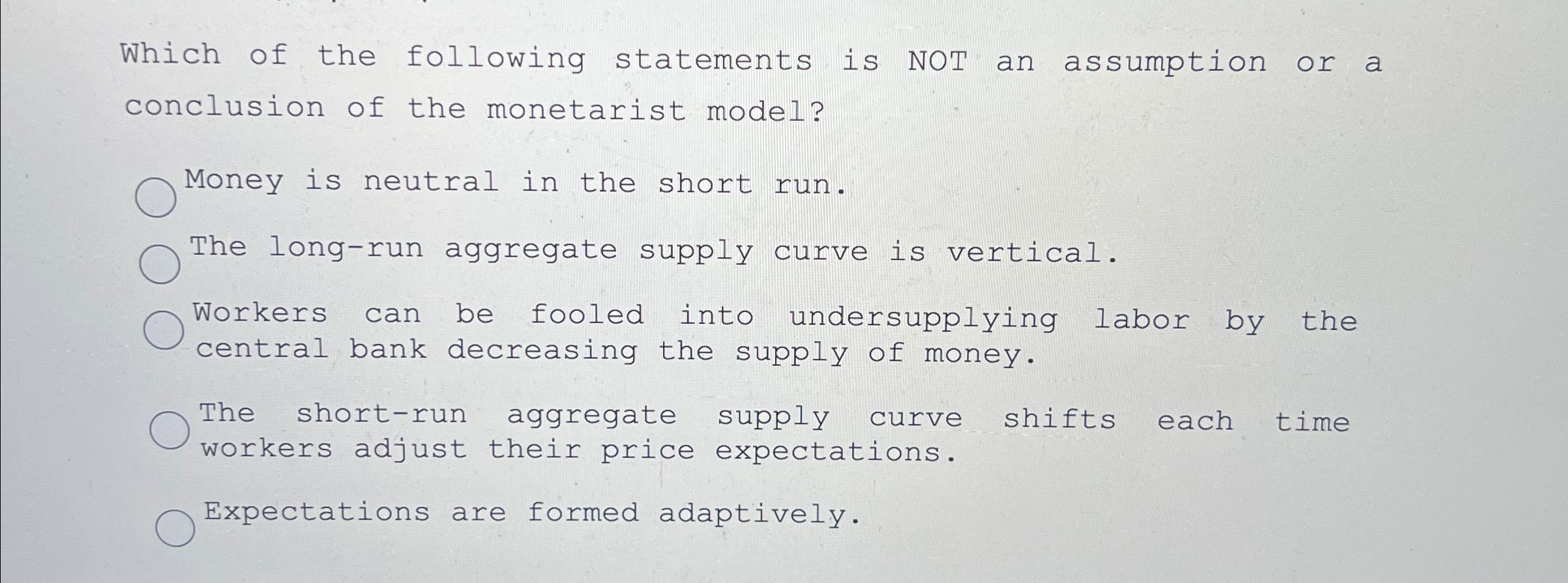 Solved Which of the following statements is NOT an | Chegg.com