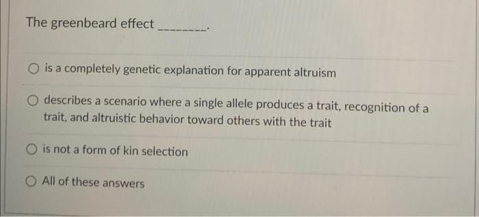 Solved A mutation generates two simultaneous effects | Chegg.com