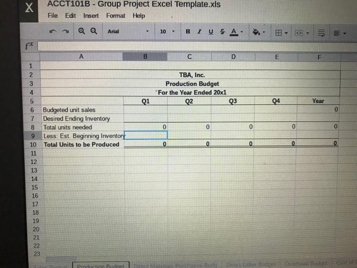 Solved Page 1 of 3 2 TBA, Inc., manufactures and sells | Chegg.com