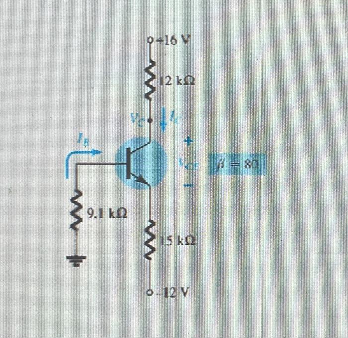 Solved Q6. For the following circuit determine: a. IB. b. | Chegg.com