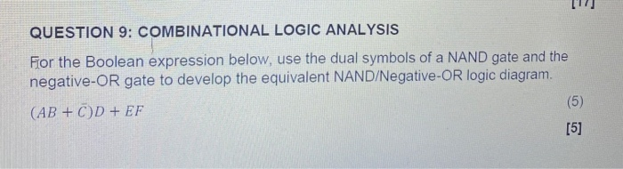 Solved M QUESTION 9: COMBINATIONAL LOGIC ANALYSIS Fior the | Chegg.com