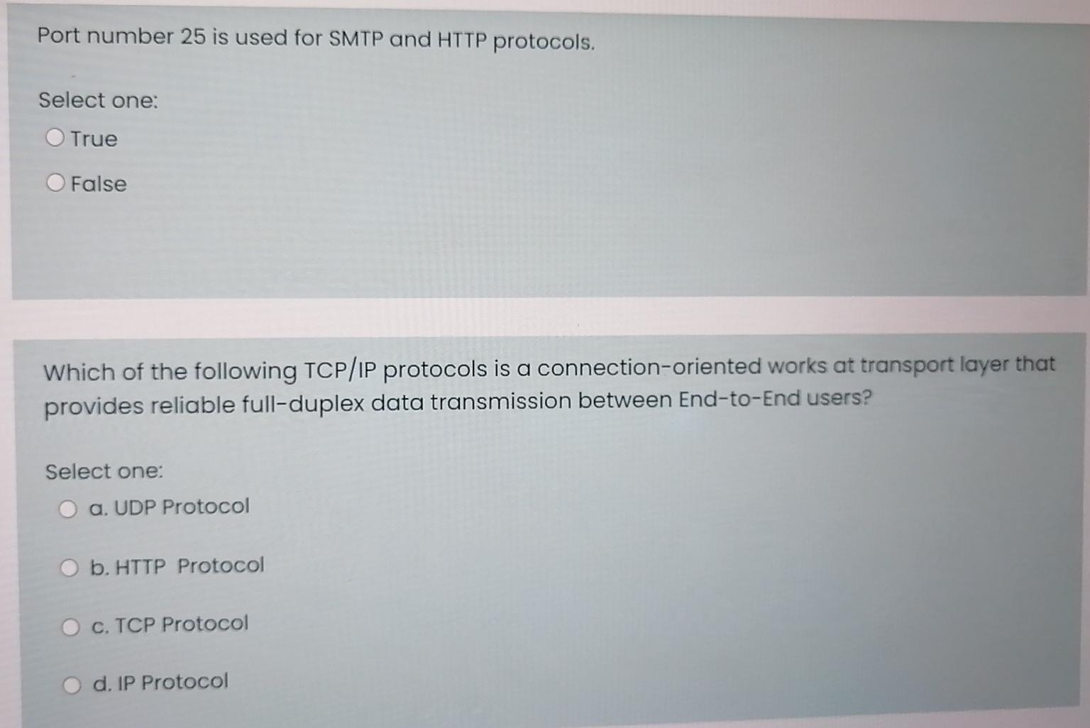 Solved The....layer of OSI model can use the trailer of the | Chegg.com