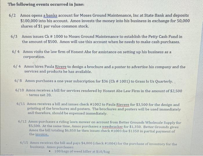 in proper general jounral format record the | Chegg.com