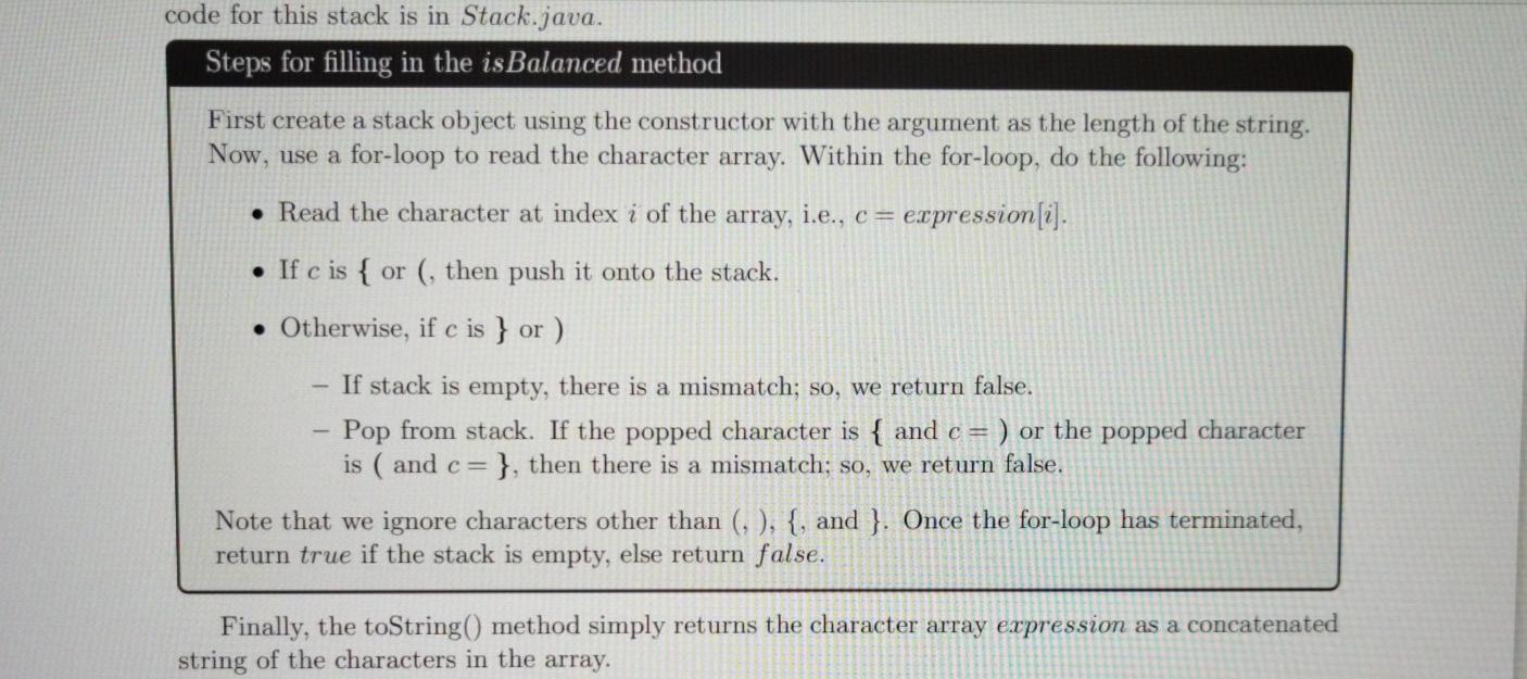 Solved 1 Part 1 Create A Character Stack We Are Going To