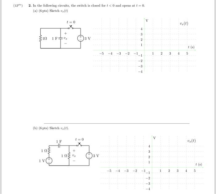 Solved 1. Short-answer problems. (a) (4 pts) Find I3 in | Chegg.com