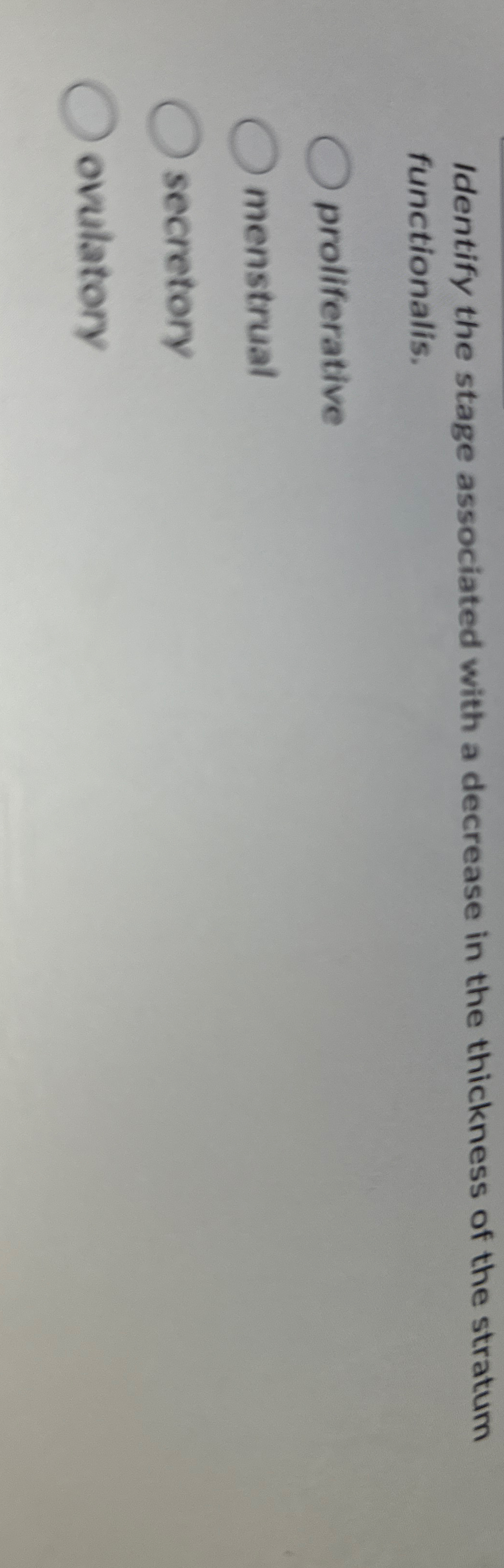 Solved Identify the stage associated with a decrease in the | Chegg.com