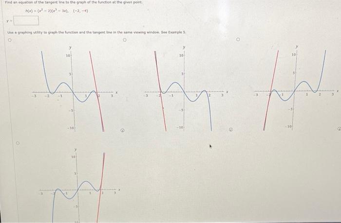 Solved Find an equation of the tangenting to the graph of | Chegg.com