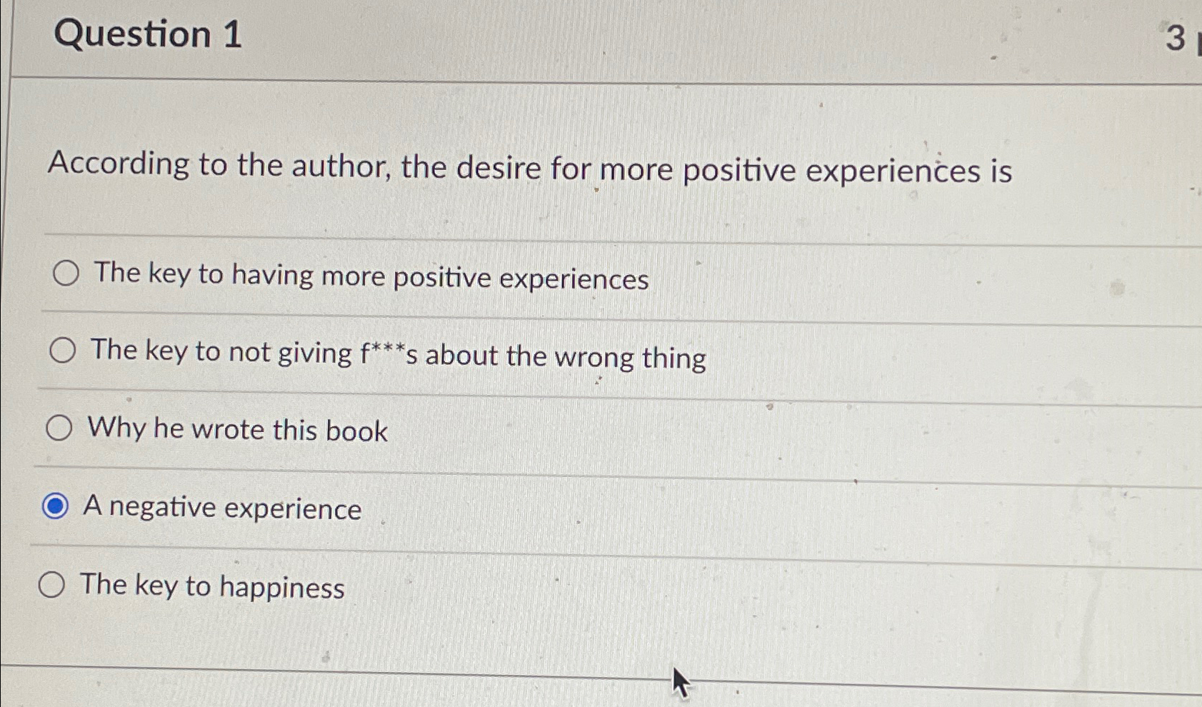 Solved Question 1According to the author, the desire for | Chegg.com
