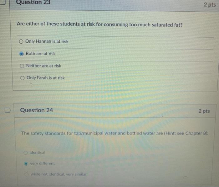 Solved Farah Fast-Food Hannah Home-Cooked Cost Food Intake | Chegg.com