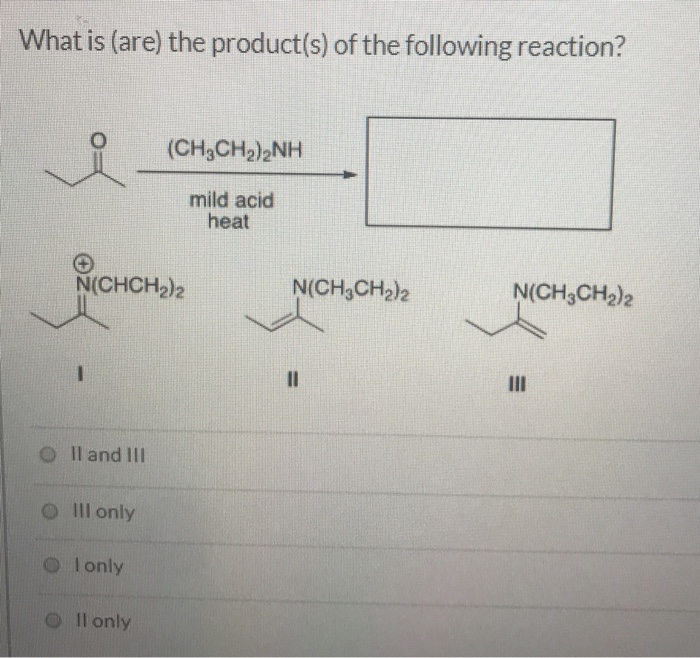 Solved What is (are) the product(s) of the following | Chegg.com