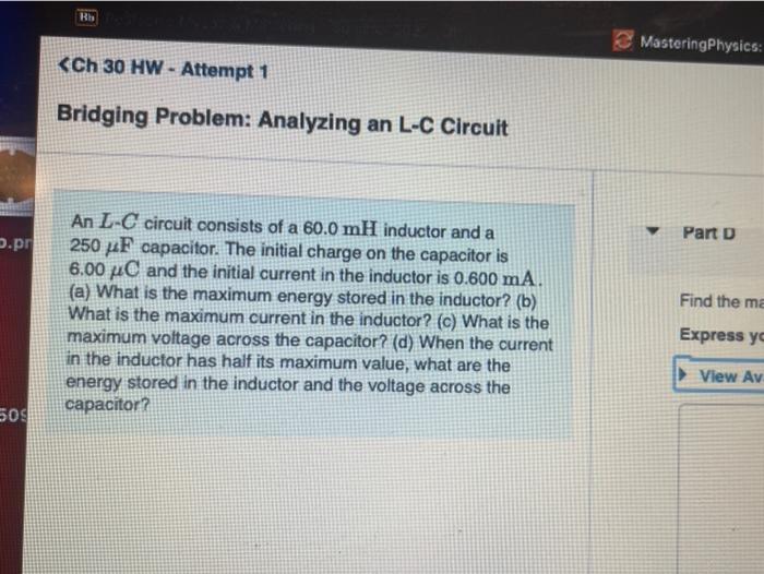 Solved MasteringPhysics: | Chegg.com