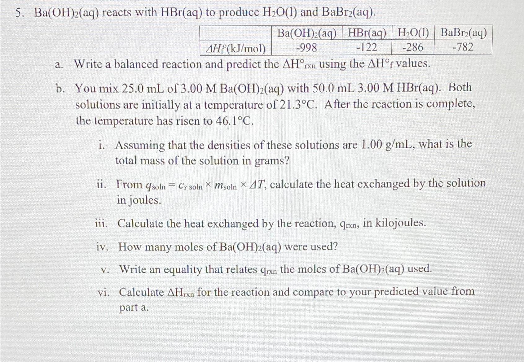 Solved Please Answer All Parts Of Question 5 1631