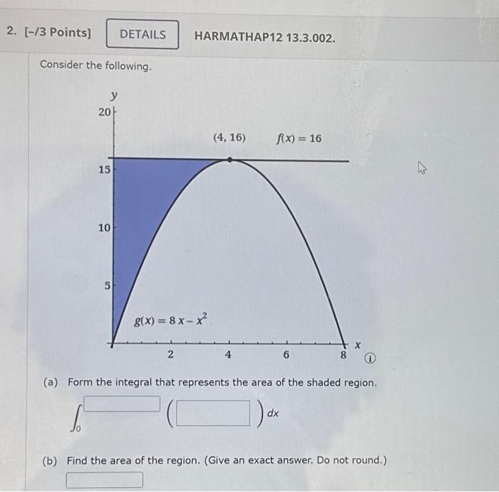 Solved HARMATHAP12 13.3.002. Consider the following. (a) | Chegg.com