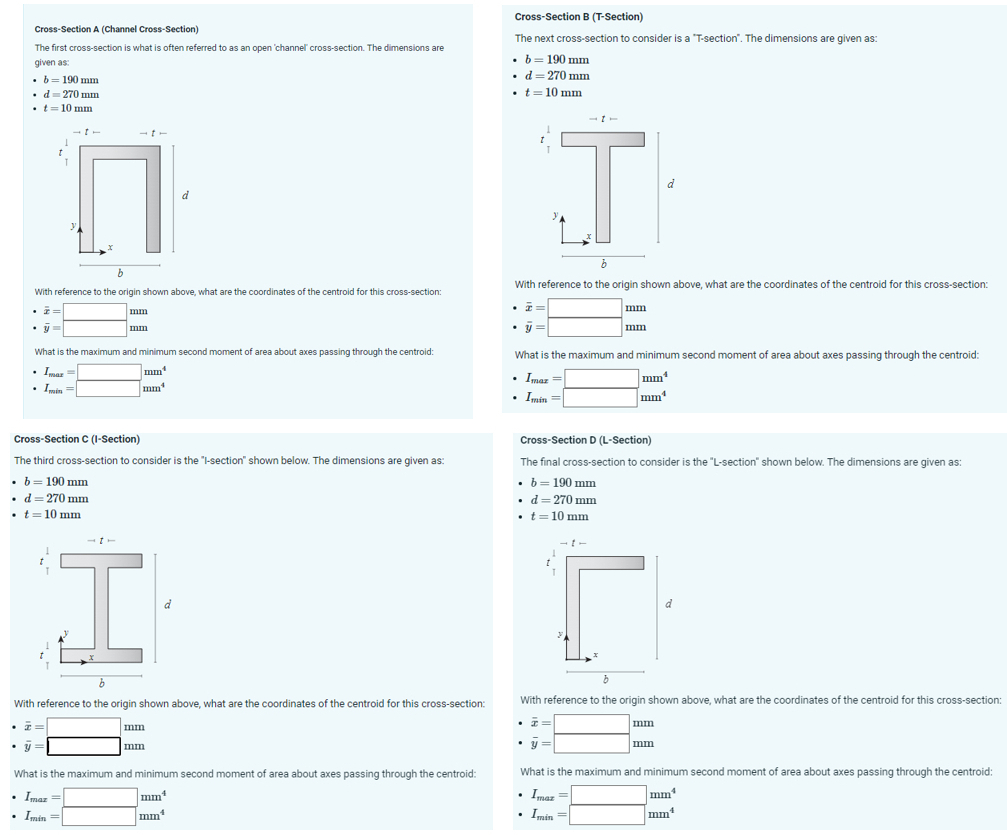 Solved Cross-Section A (Channel Cross-Section)The first | Chegg.com
