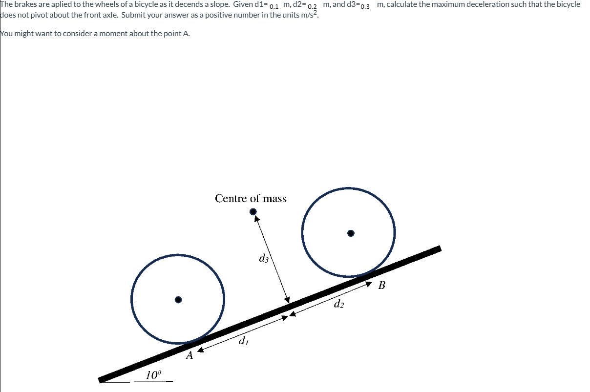 Solved Given d1=0.1m,d2=0.2m, ﻿and d3=0.3m, ﻿calculate the | Chegg.com
