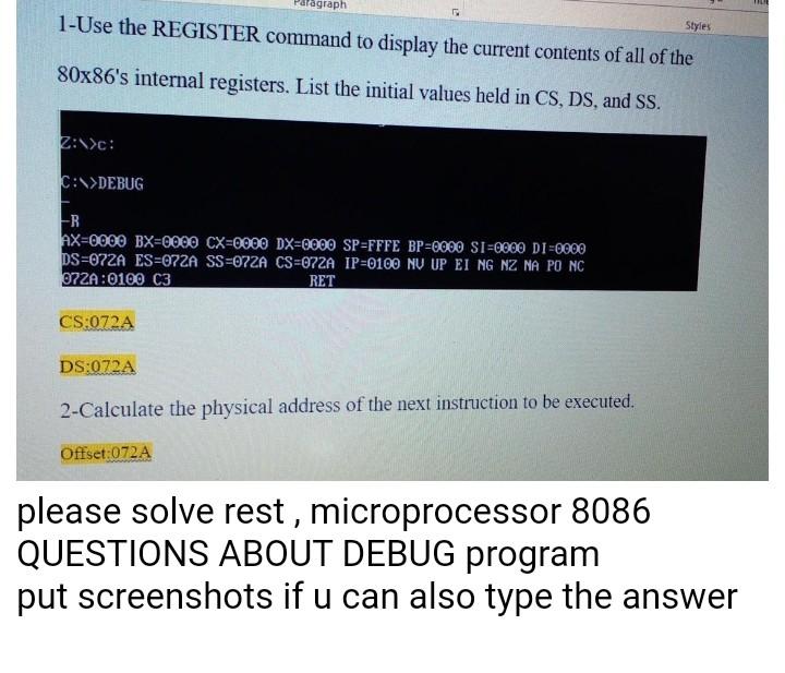 Solved 6. Use FILL commands to initialize the 16 storage | Chegg.com