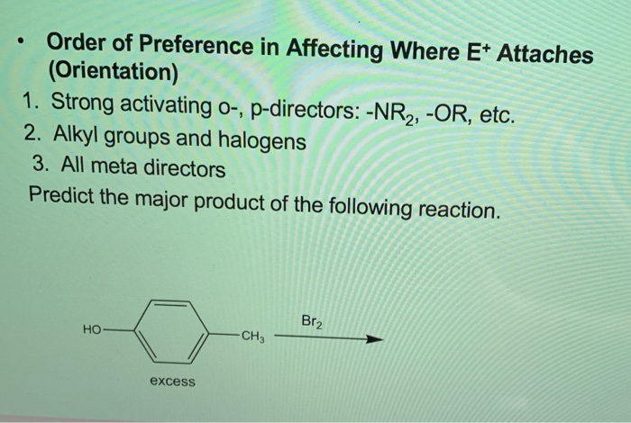 Solved • Order of Preference in Affecting Where E+ Attaches | Chegg.com
