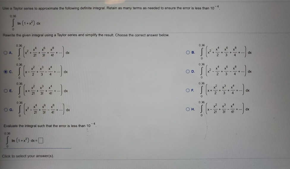 Solved Use a Taylor series to approximate the following | Chegg.com