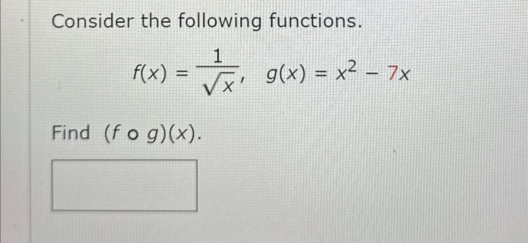 Solved Consider the following | Chegg.com