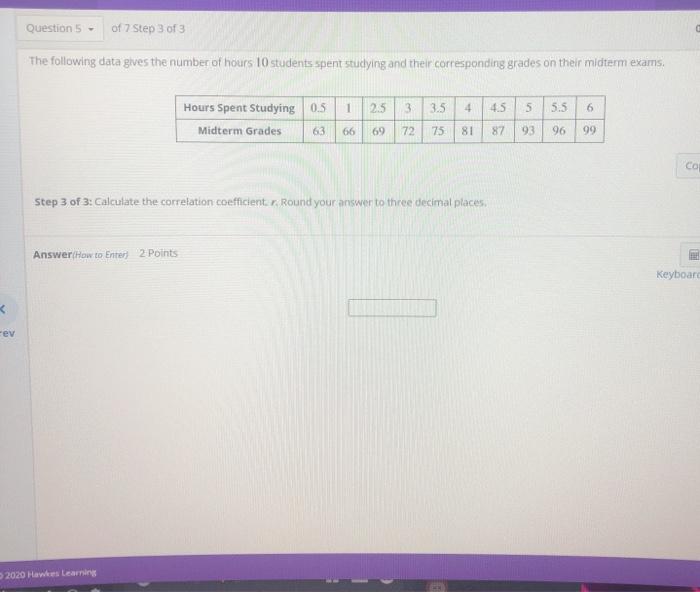 Solved The following data gives the number or hours 10 | Chegg.com