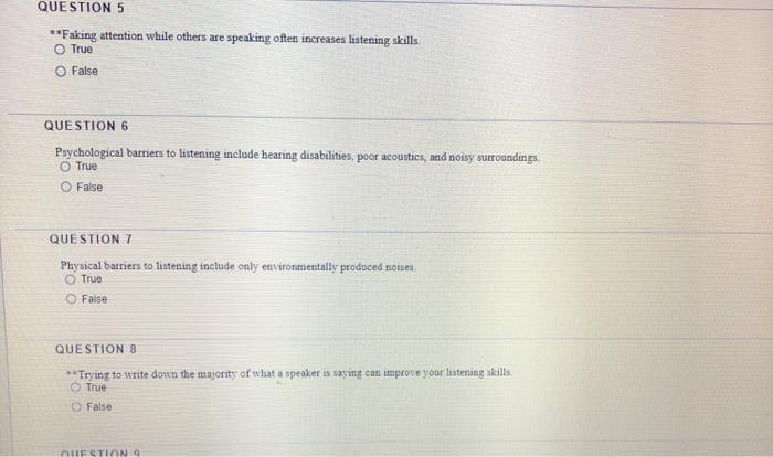 Solved QUESTION 5 **Faking attention while others are | Chegg.com