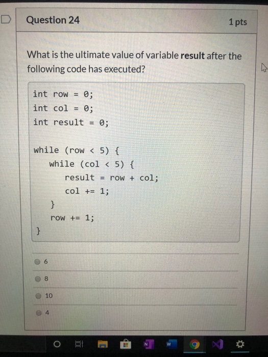 Solved com/courses/17148/quizzes/48243/take D Question 23 1 | Chegg.com