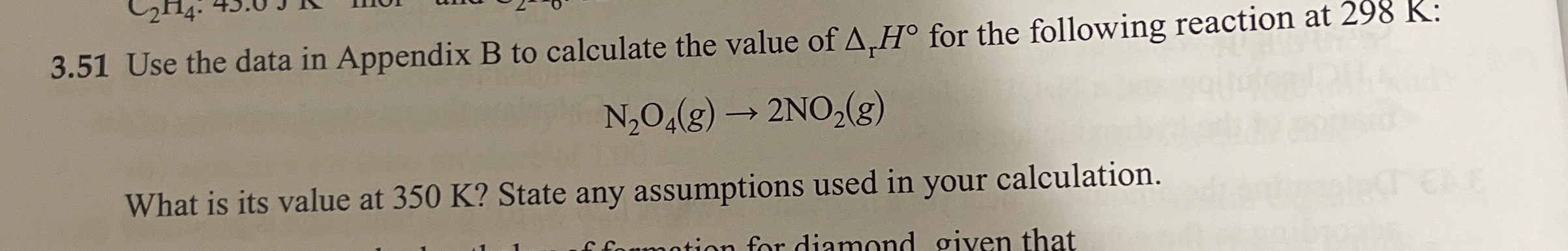 3.51 ﻿Use the data in Appendix B to calculate the | Chegg.com