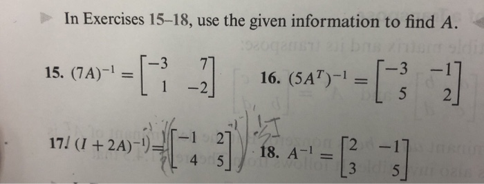 Solved In Exercises 15-18, use the given information to find | Chegg.com