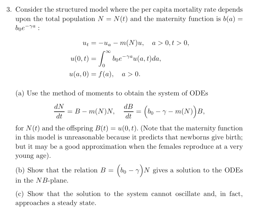 Solved From Logan's Applied Differential Equations. Part A | Chegg.com