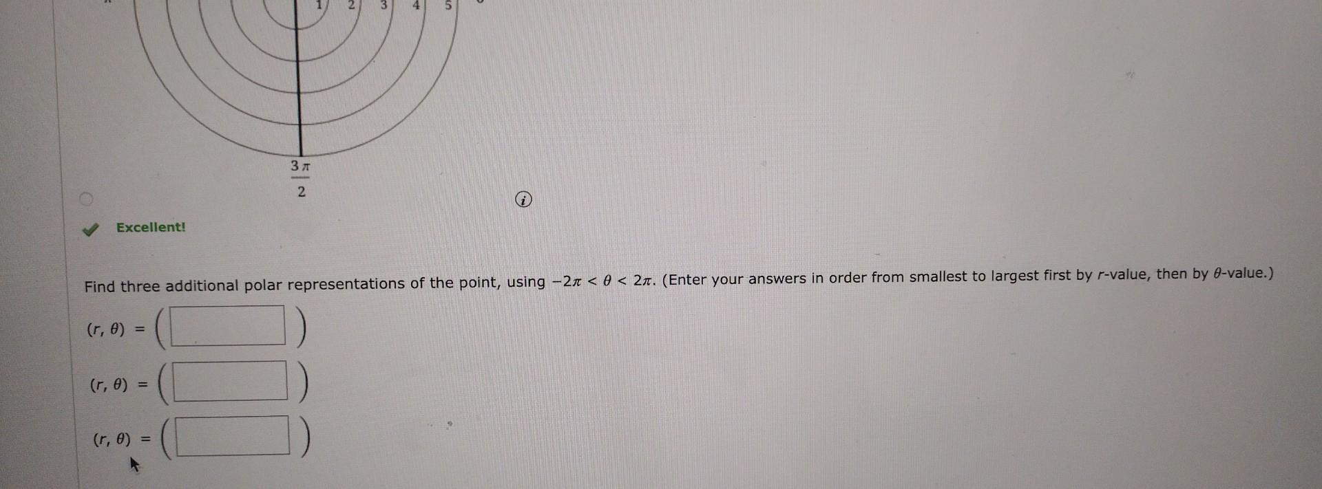 Solved Excellent! Find three additional polar | Chegg.com
