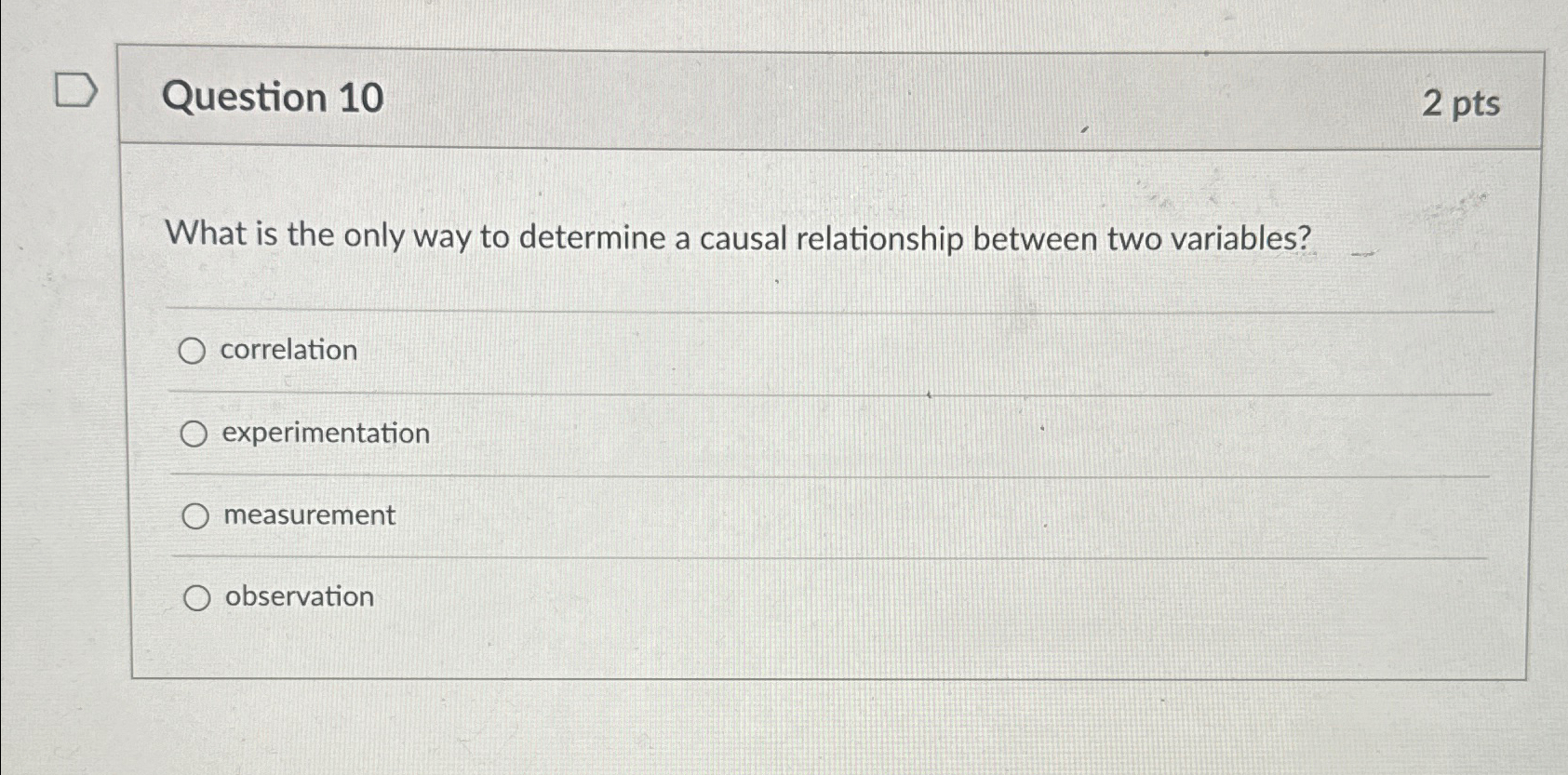 Solved Question 102 ﻿ptsWhat is the only way to determine a | Chegg.com