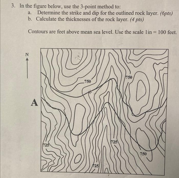 Solved 3. In the figure below, use the 3-point method to: a. | Chegg.com
