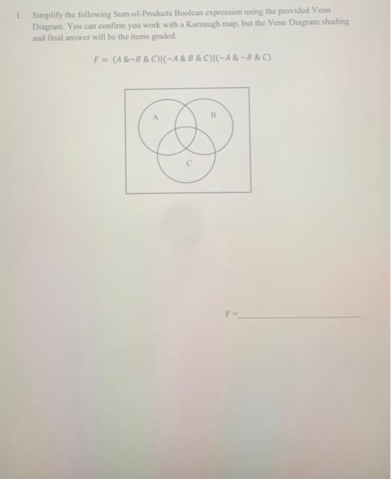 Solved Simplify the following Sum-of-Products Boolean | Chegg.com