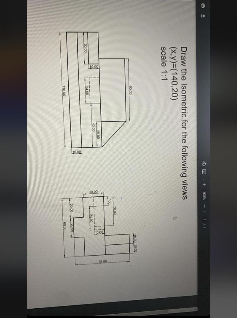 Solved Draw the Isometric for the following | Chegg.com