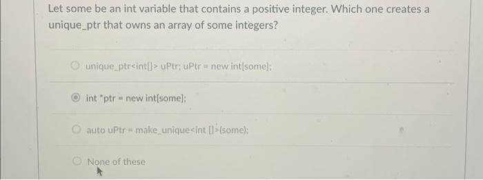 Solved Let ptr be a pointer variable. Which one is | Chegg.com