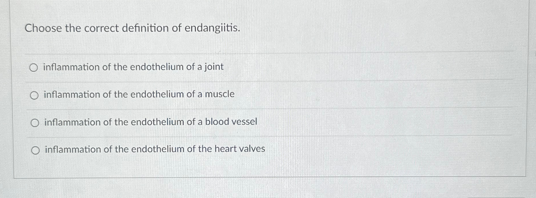 Solved Choose the correct definition of | Chegg.com