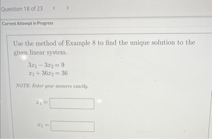 Solved Use the method of Example 8 to find the unique | Chegg.com