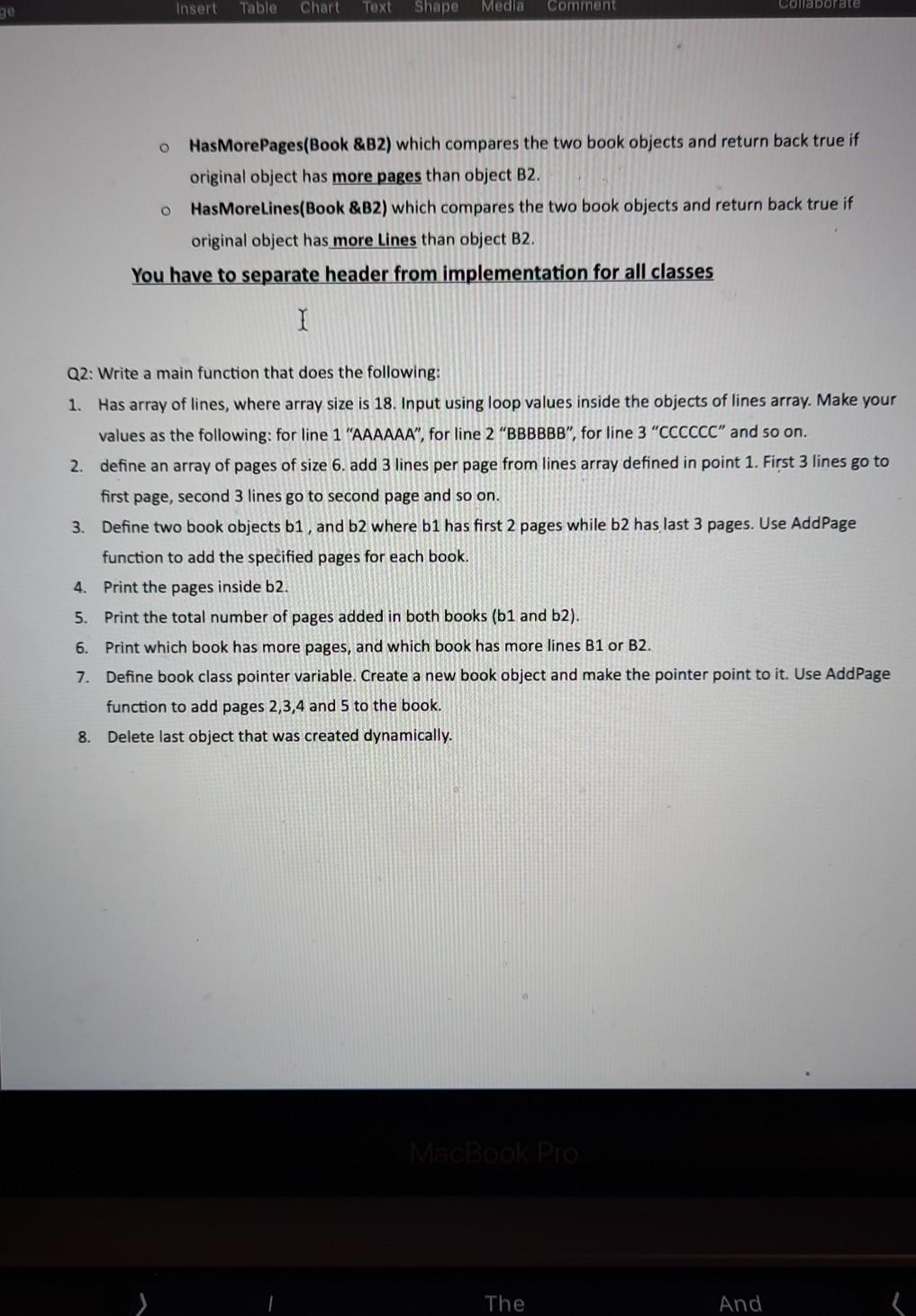Solved Q1: Implement the following classes: Line class o | Chegg.com
