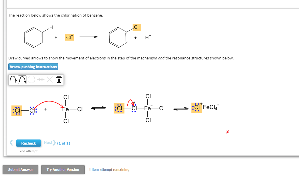 The reaction below shows the chlorination of | Chegg.com