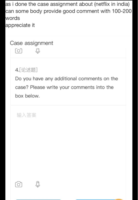 Solved as i done the case assignment about (netflix in | Chegg.com