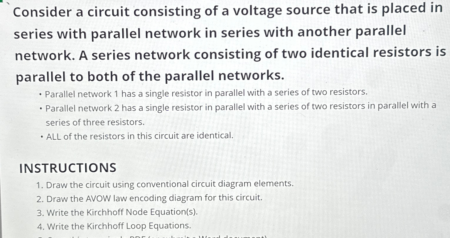 Solved Consider a circuit consisting of a voltage source | Chegg.com