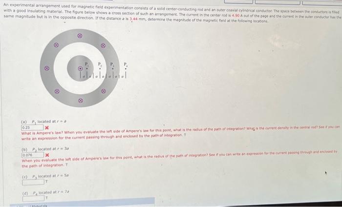 Solved An experimental arrangement used for magnetic field | Chegg.com