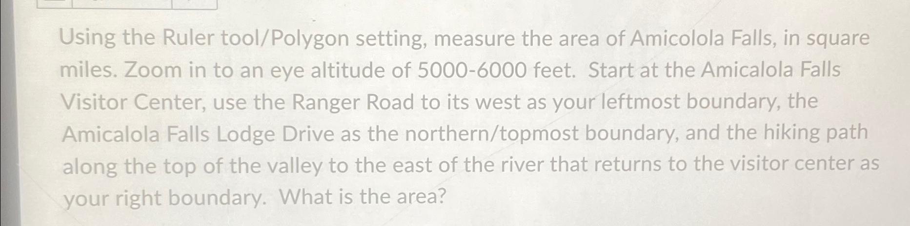 Solved Using the Ruler tool/Polygon setting, measure the | Chegg.com