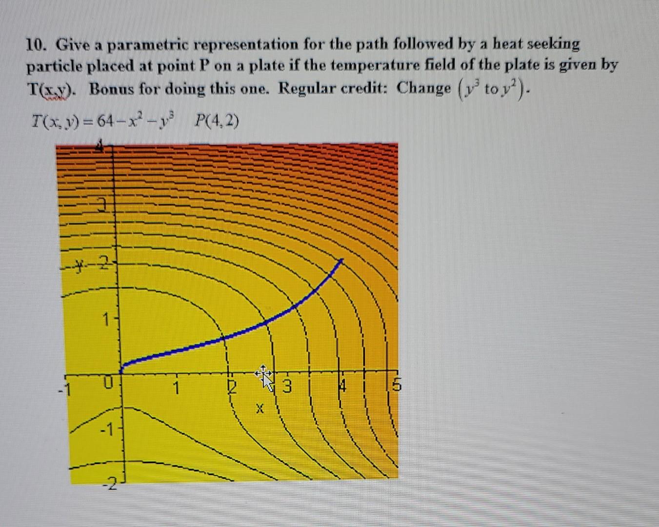 Solved 10. Give a parametric representation for the path | Chegg.com