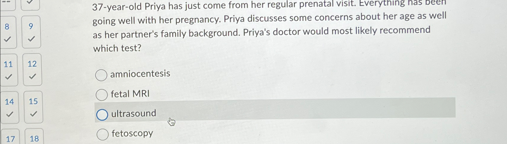 Solved 37-year-old Priya has just come from her regular | Chegg.com