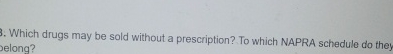 Solved Which drugs may be sold without a prescription? To | Chegg.com