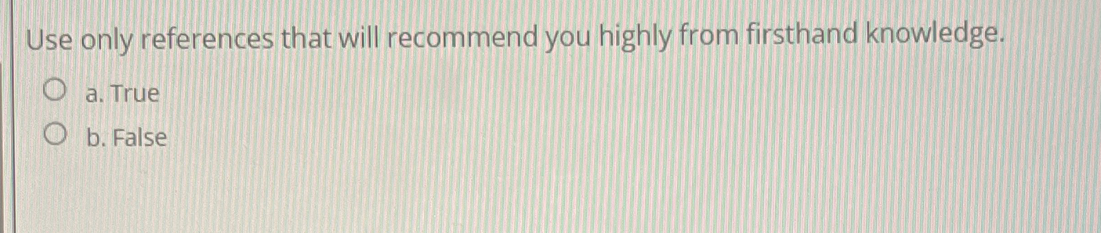 Solved Use only references that will recommend you highly | Chegg.com