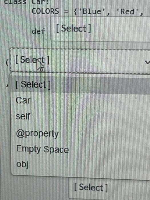 Solved Consider a Python class defined as follows, where | Chegg.com