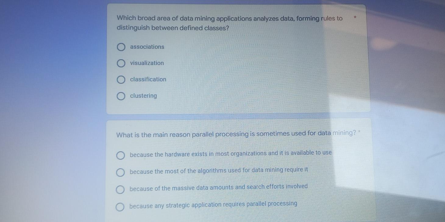 Solved Which broad area of data mining applications analyzes | Chegg.com